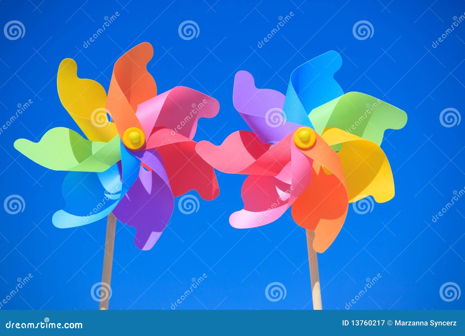 Colorful pinwheels stock image. Image of blow, hold, power - 13760217