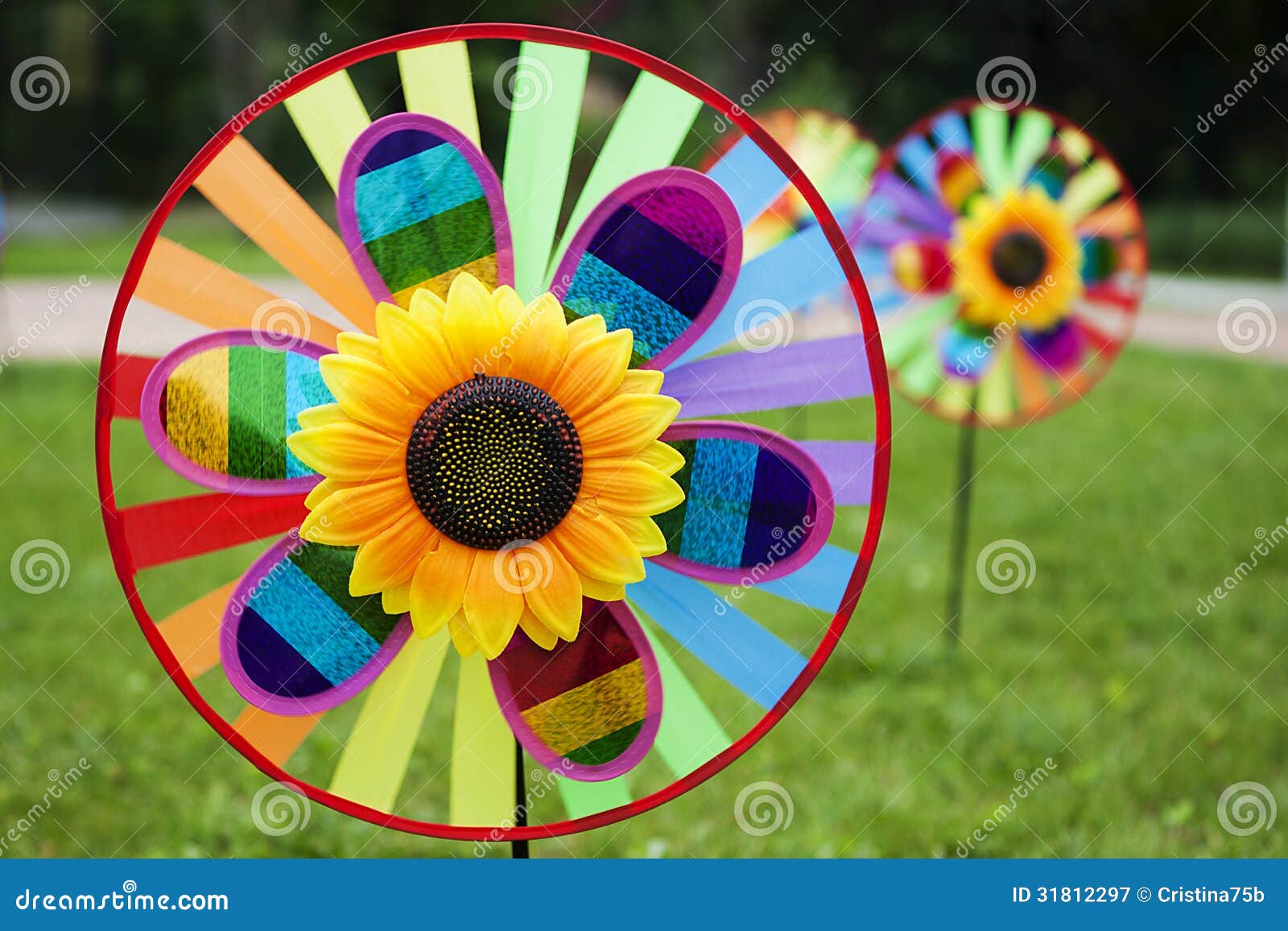 Colorful pinwheels stock image. Image of pinwheels, turn - 31812297