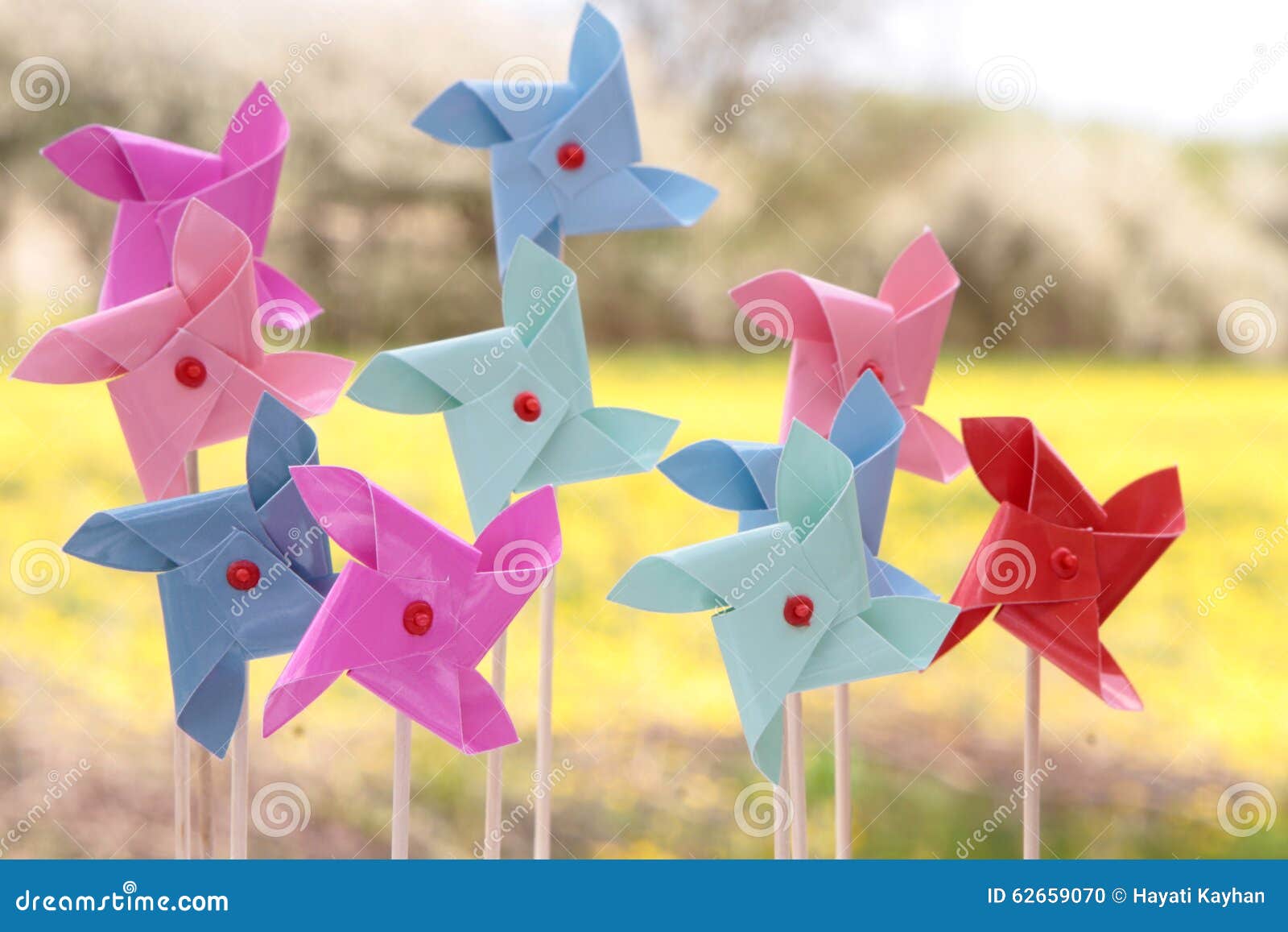 Colorful Pinwheels Nature Background Stock Photos - Free & Royalty-Free ...