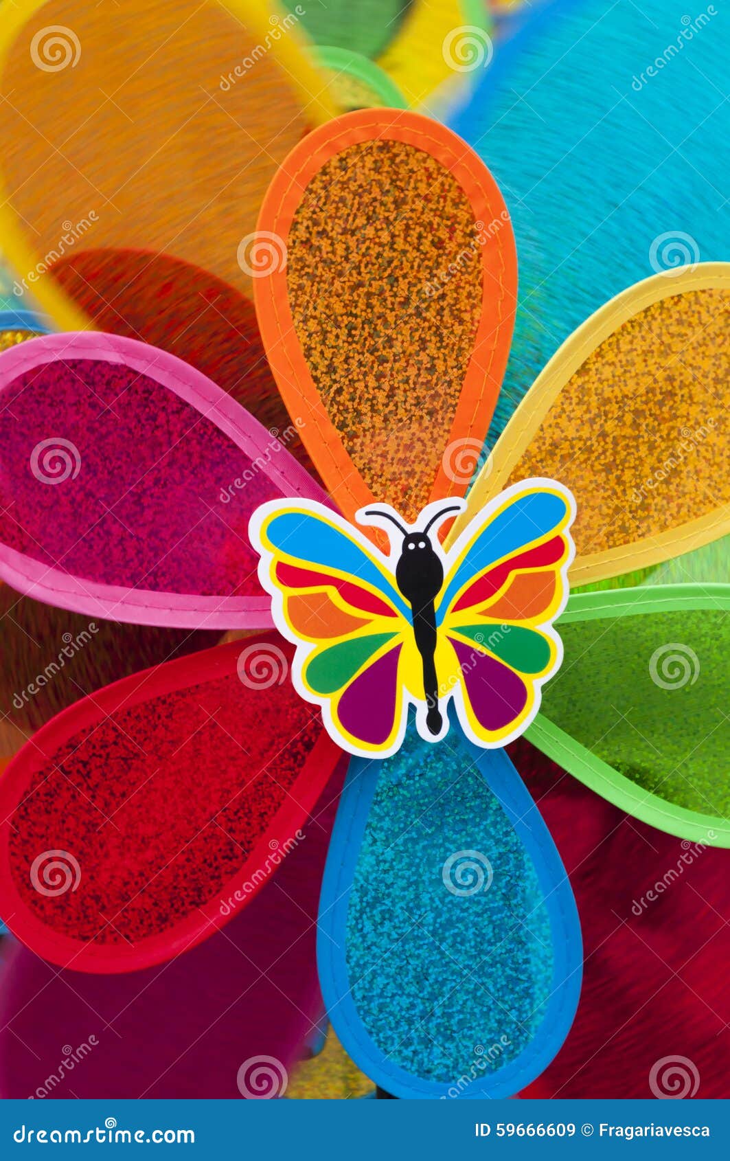 Colorful pinwheels stock image. Image of rotate, pinwheel - 59666609