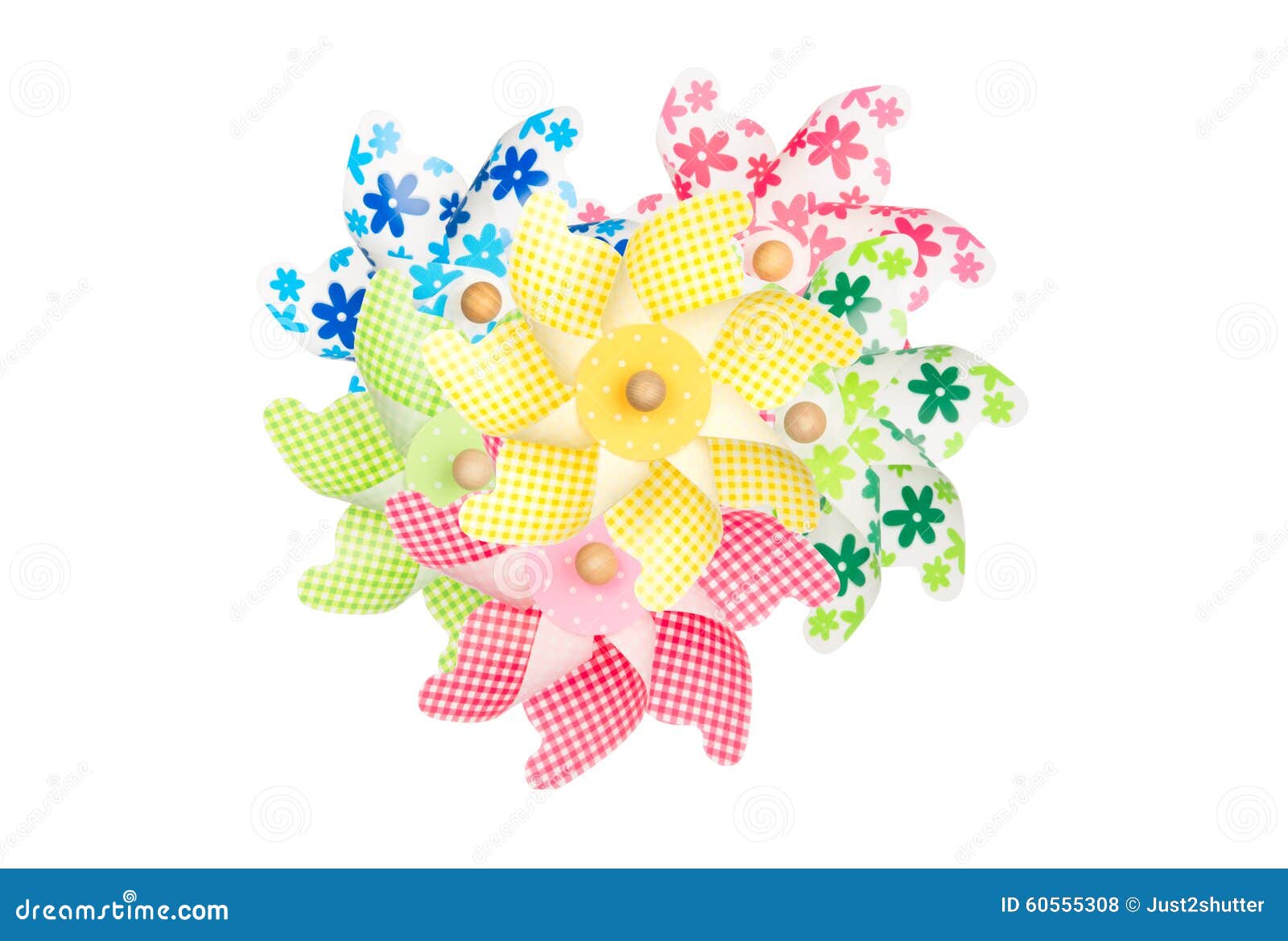 Colorful Pinwheels on White Stock Photo - Image of pinwheels, flower ...