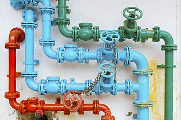 Colorful water pipe stock image. Image of supply, tubing - 136566413