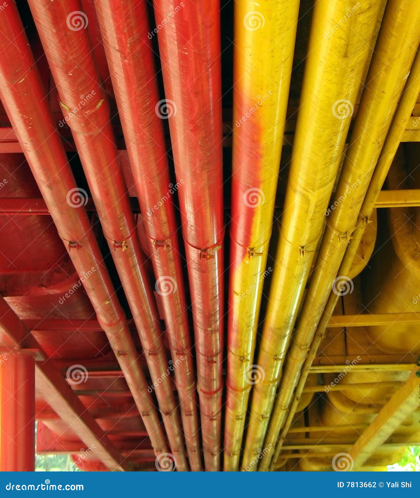 Colorful Pipes stock photo. Image of steel, parallel, screws - 7813662