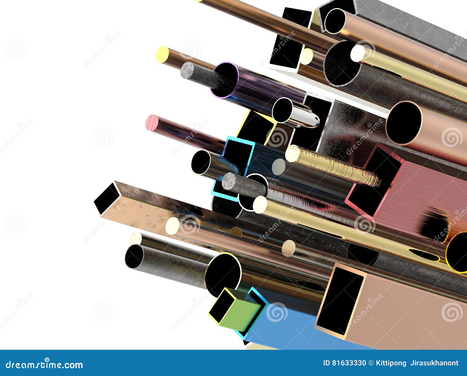 Colorful pipes stock illustration. Illustration of arrangement - 81633330