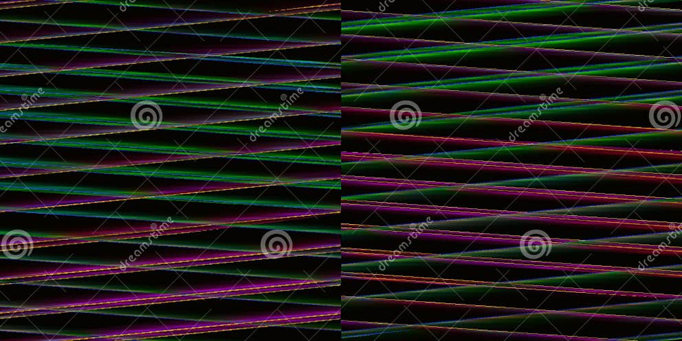 Colorful Pixel Lines of Glitch Effect Over Black Background Stock Photo ...