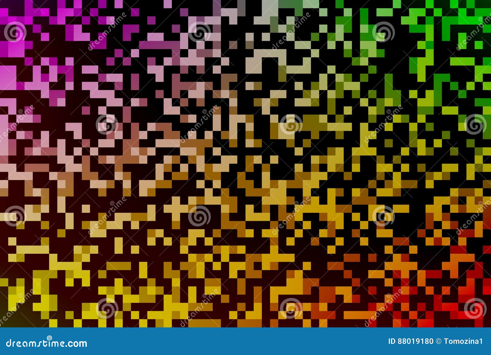 Colorful Pixel Rainbow Abstract Background Stock Vector - Illustration ...