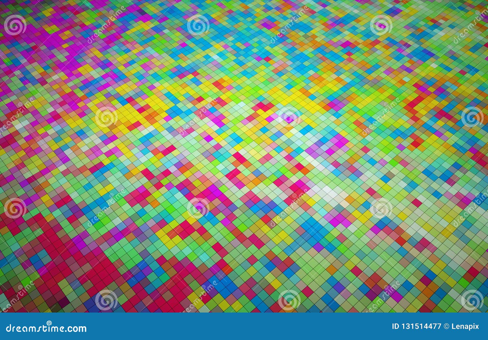 Colorful Pixel Surface Abstract Background. Stock Illustration ...