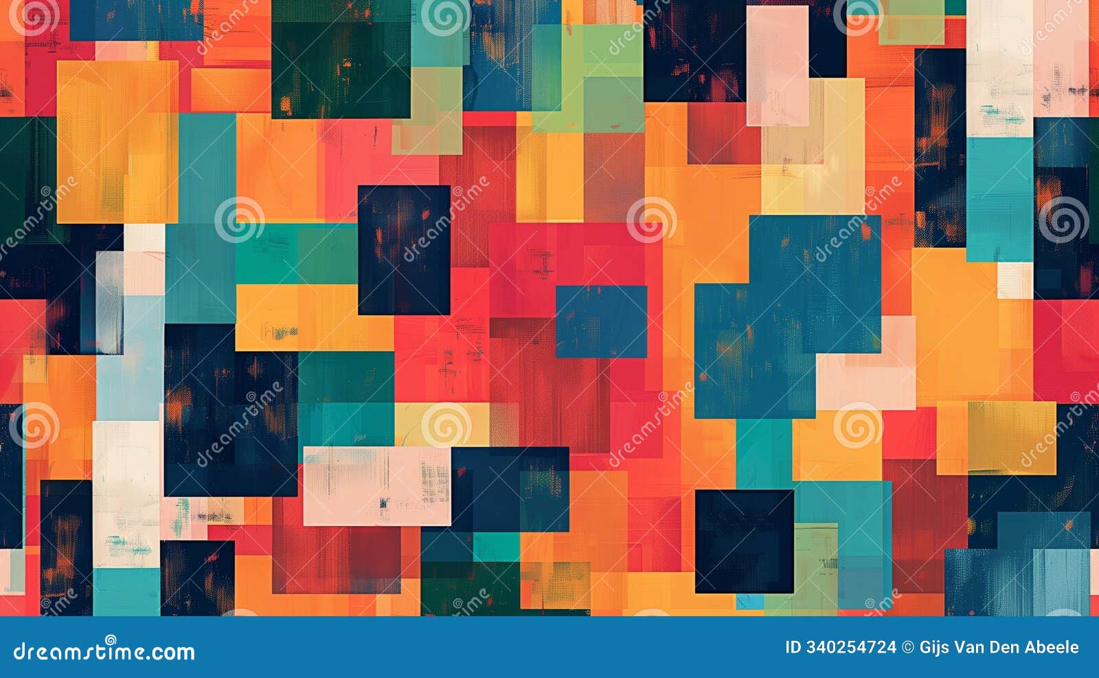 Colorful Pixelated Abstract Background Stock Illustration ...