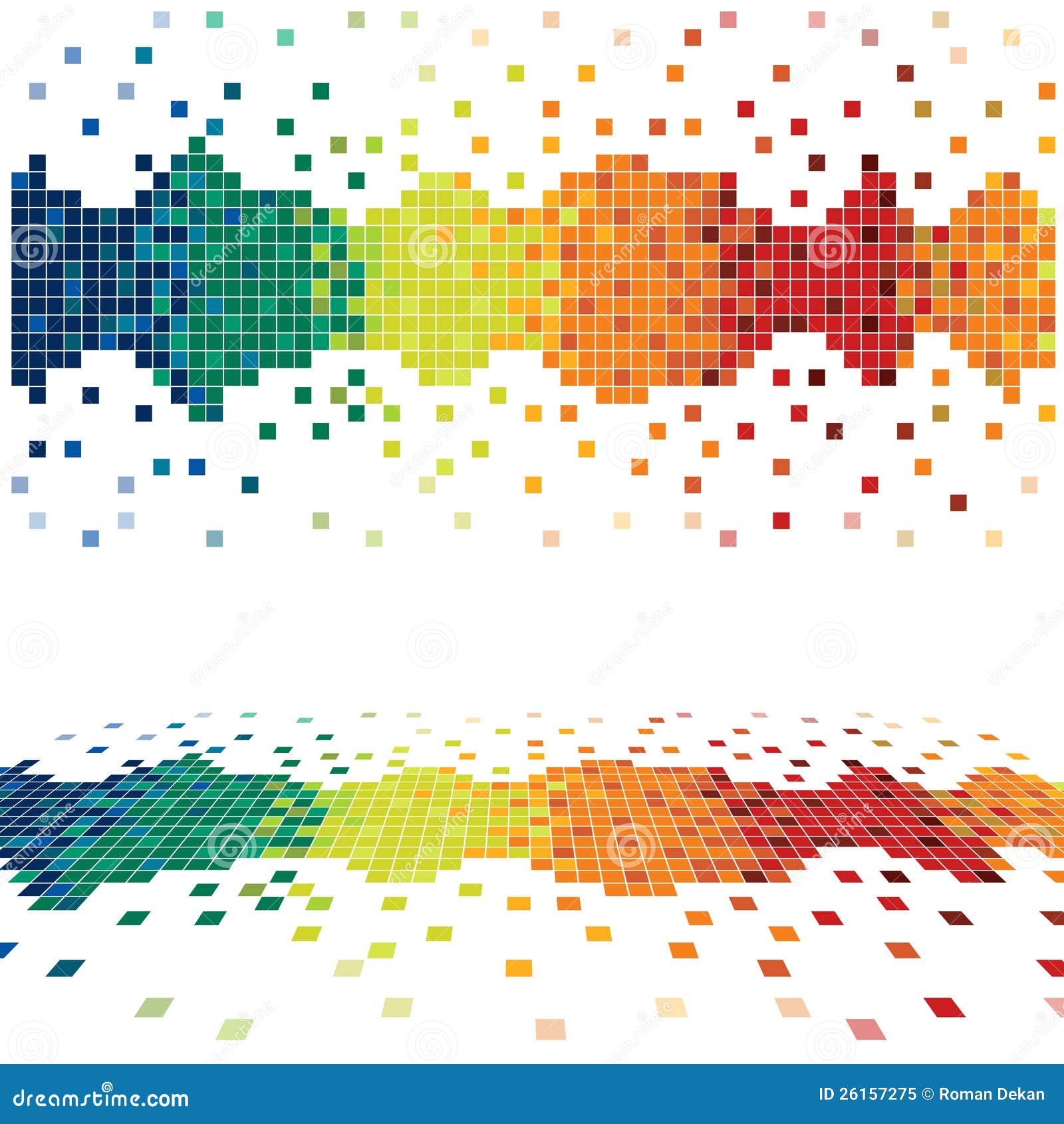 Colorful Pixels stock vector. Illustration of pattern - 26157275