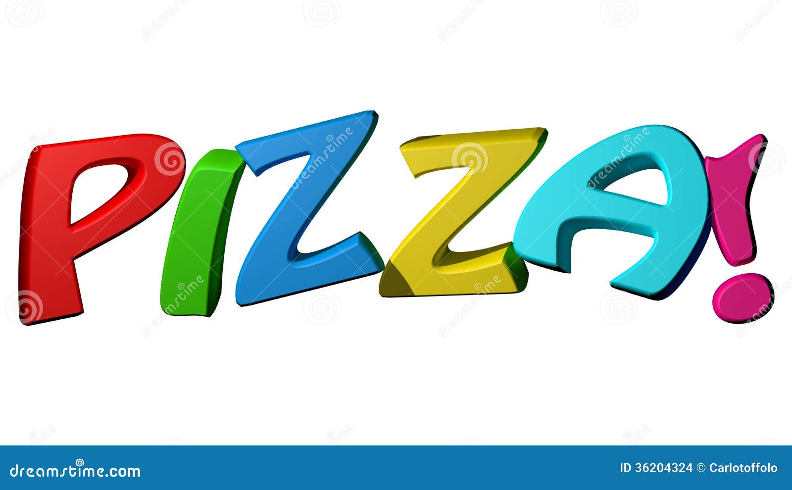 Colorful Pizza! stock illustration. Illustration of pizza - 36204324