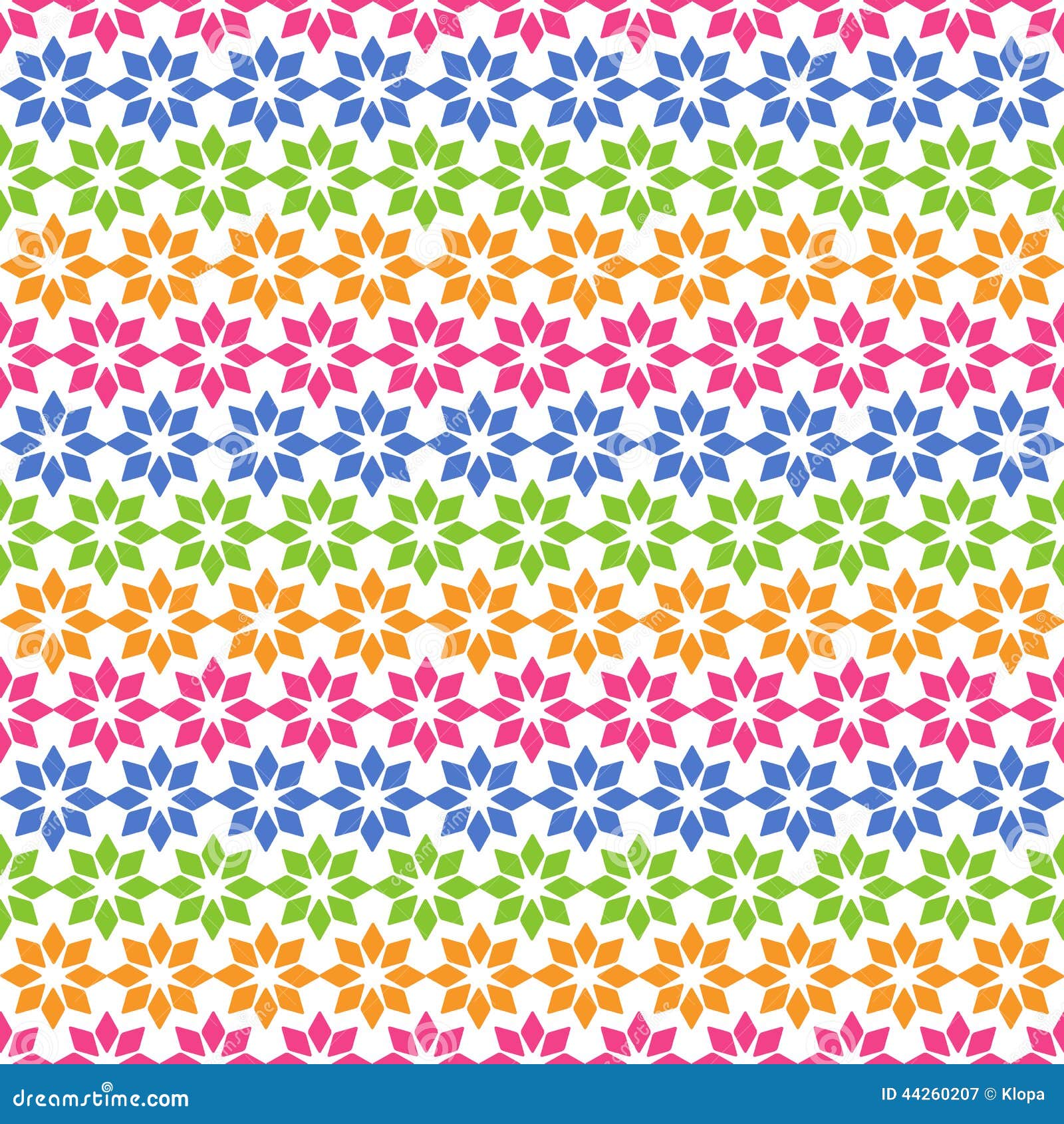 Colorful Plain Seamless Pattern with Geometric Ornament Stock Vector ...