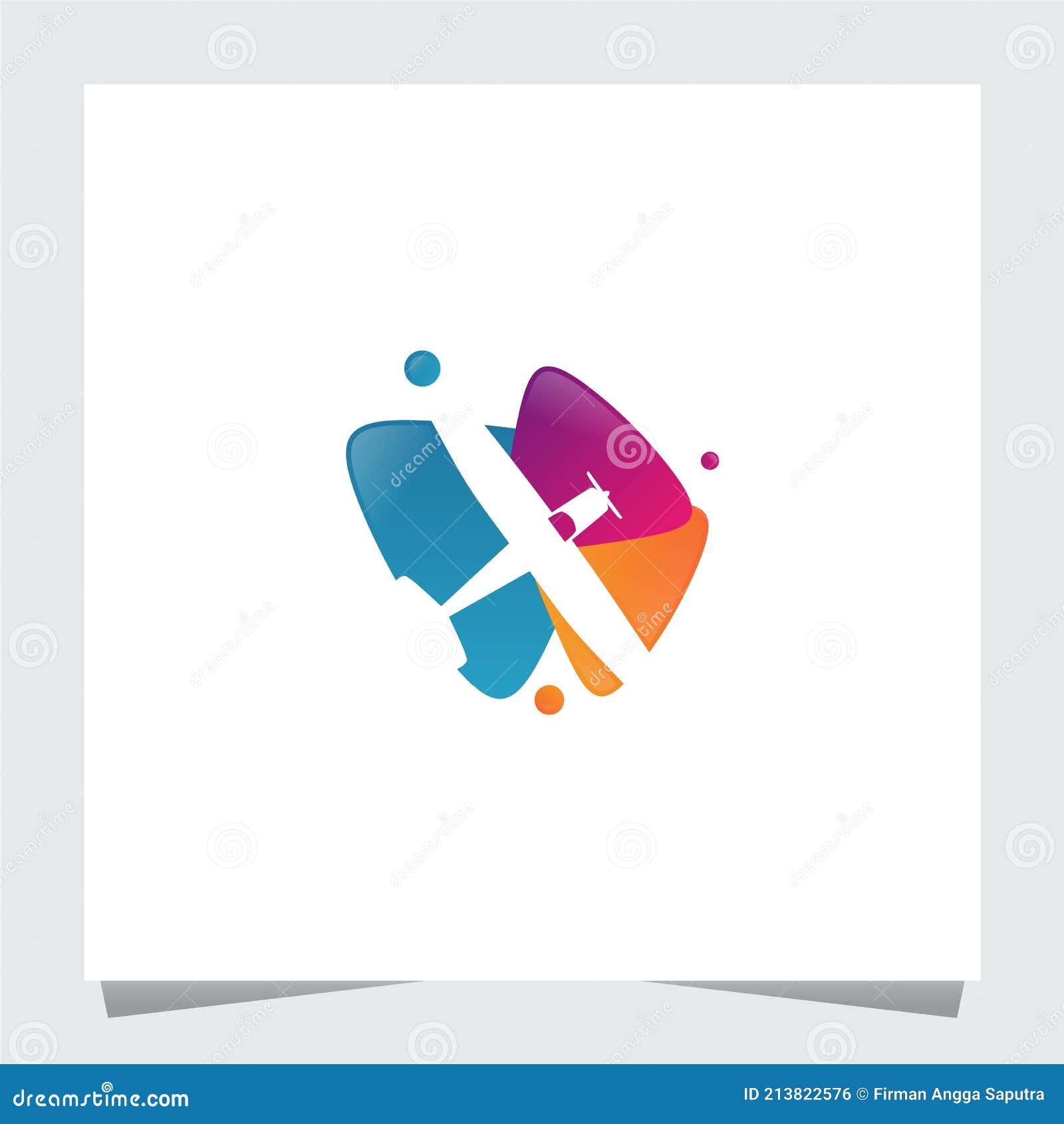 Colorful Plane Logo Inspirations Template . Icons Stock Vector ...