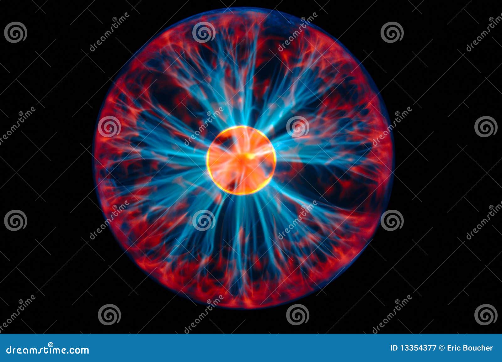 Colorful plasma ball stock image. Image of electricity - 13354377