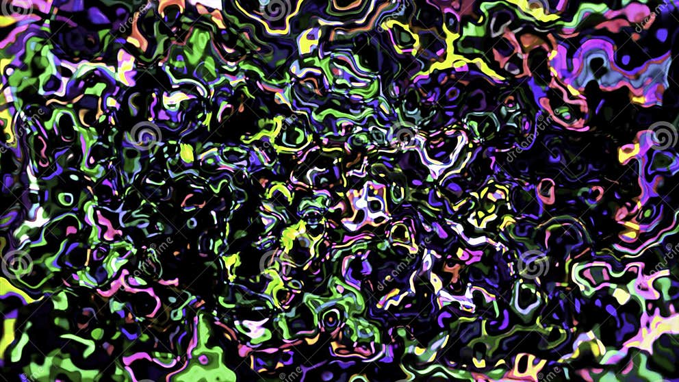 Colorful Plasma Pattern with Psychedelic Effect. Motion. Flashing ...