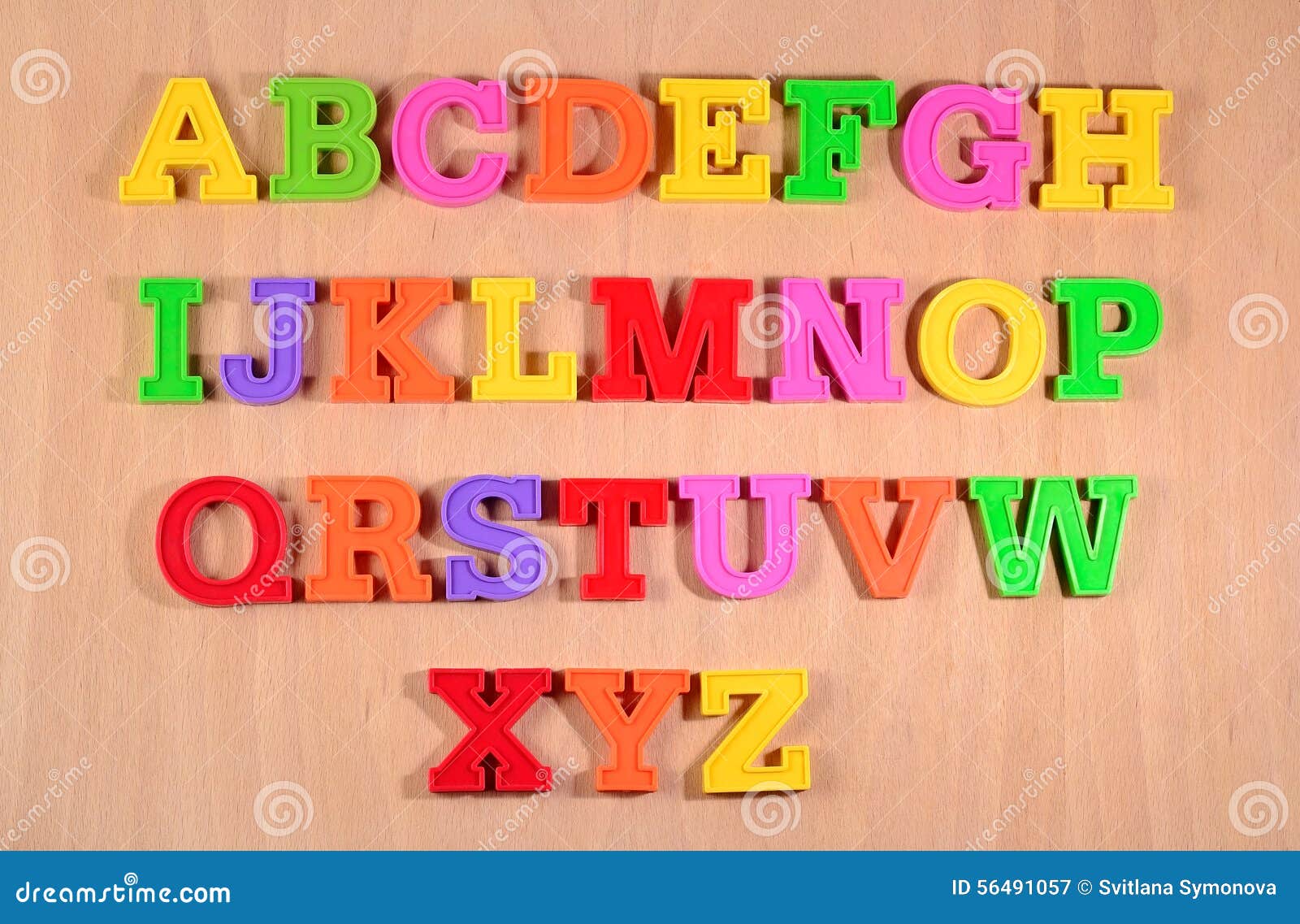Colorful Plastic Alphabet Letters Stock Image - Image of multicolored ...