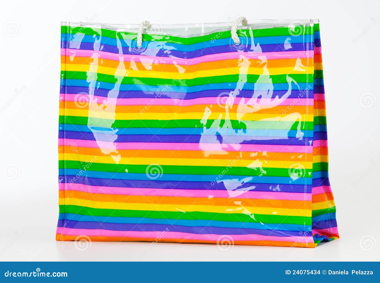 Colorful plastic bag. stock photo. Image of color, glamour - 24075434