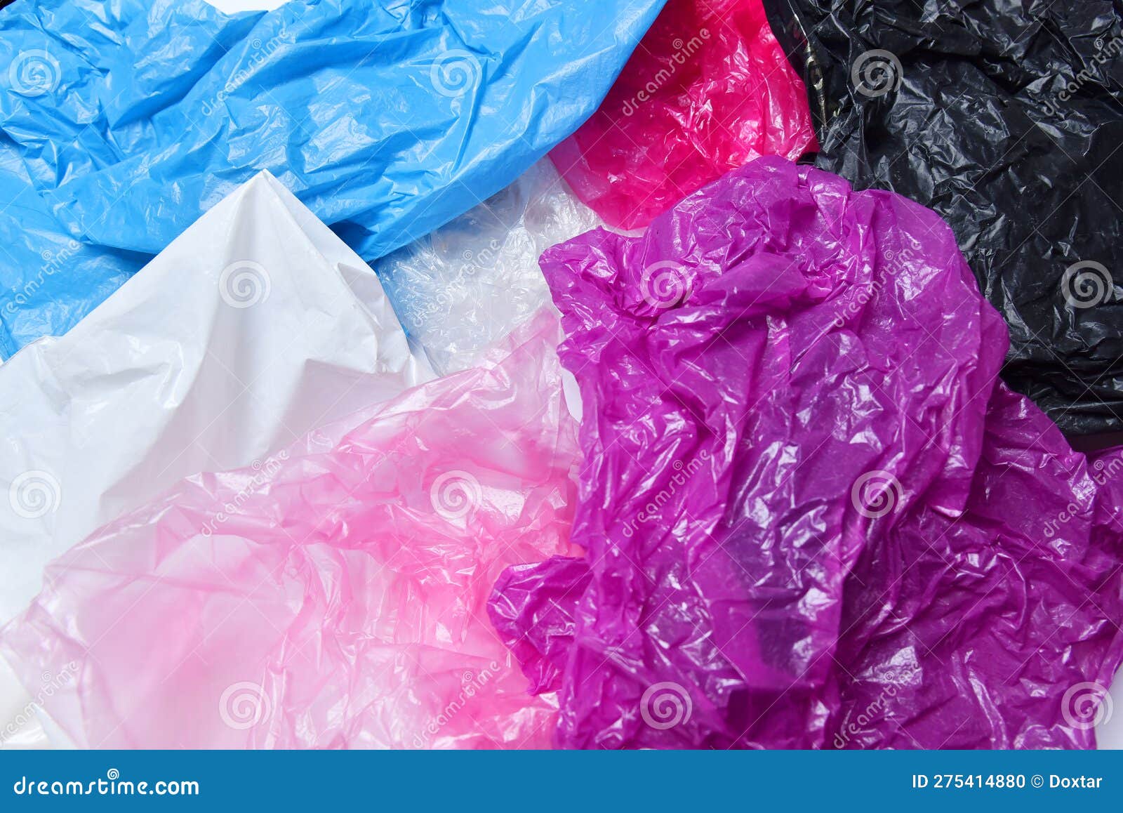 Colorful Plastic Bags Package Pattern Stock Photo - Image of packaging ...
