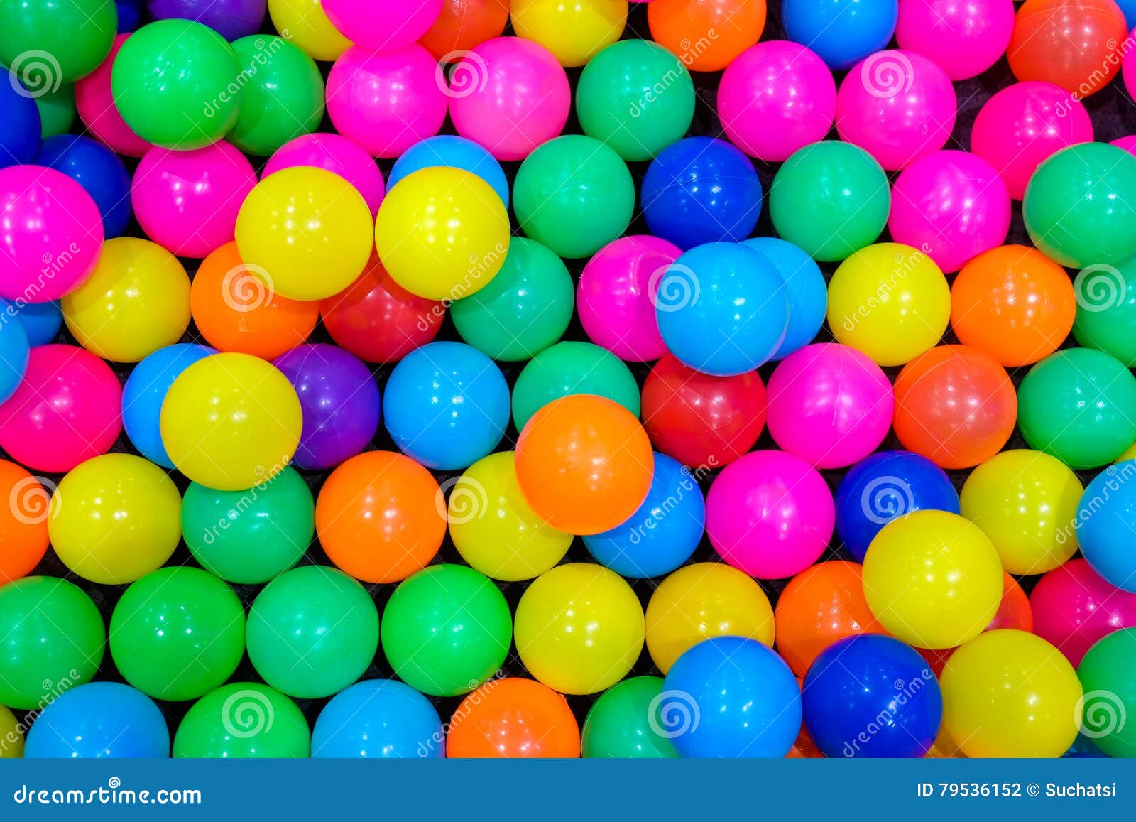 Colorful plastic ball stock photo. Image of ballpit, texture - 79536152