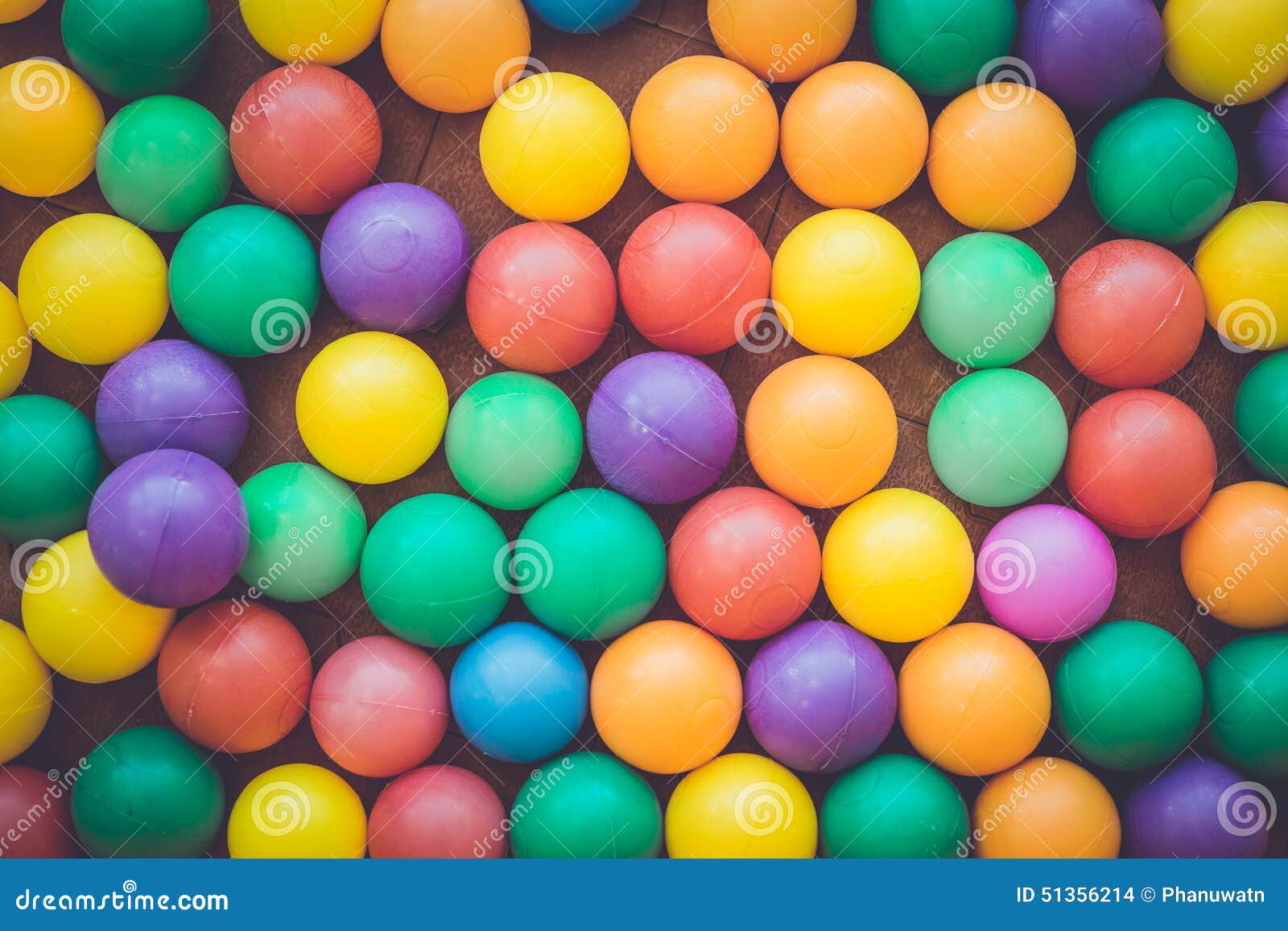 Colorful Plastic Ball in Playground Stock Photo - Image of bouncy ...