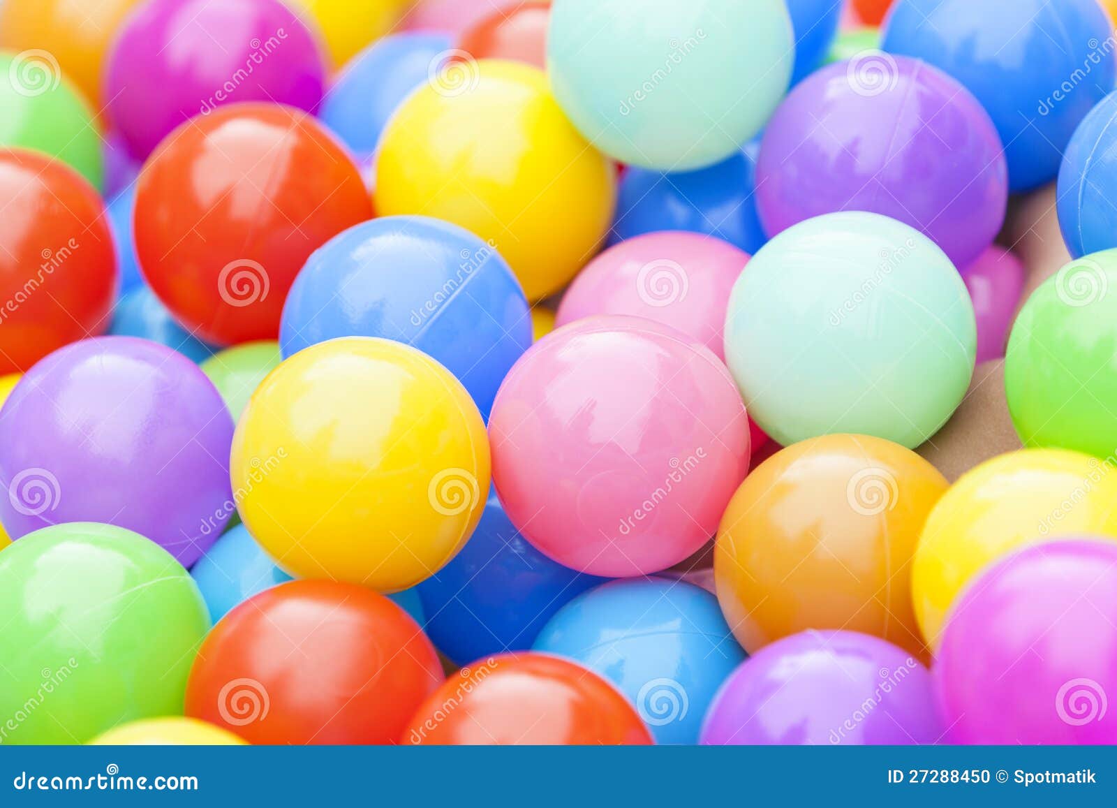 Colorful Plastic Balls Background Stock Photo - Image of balls ...