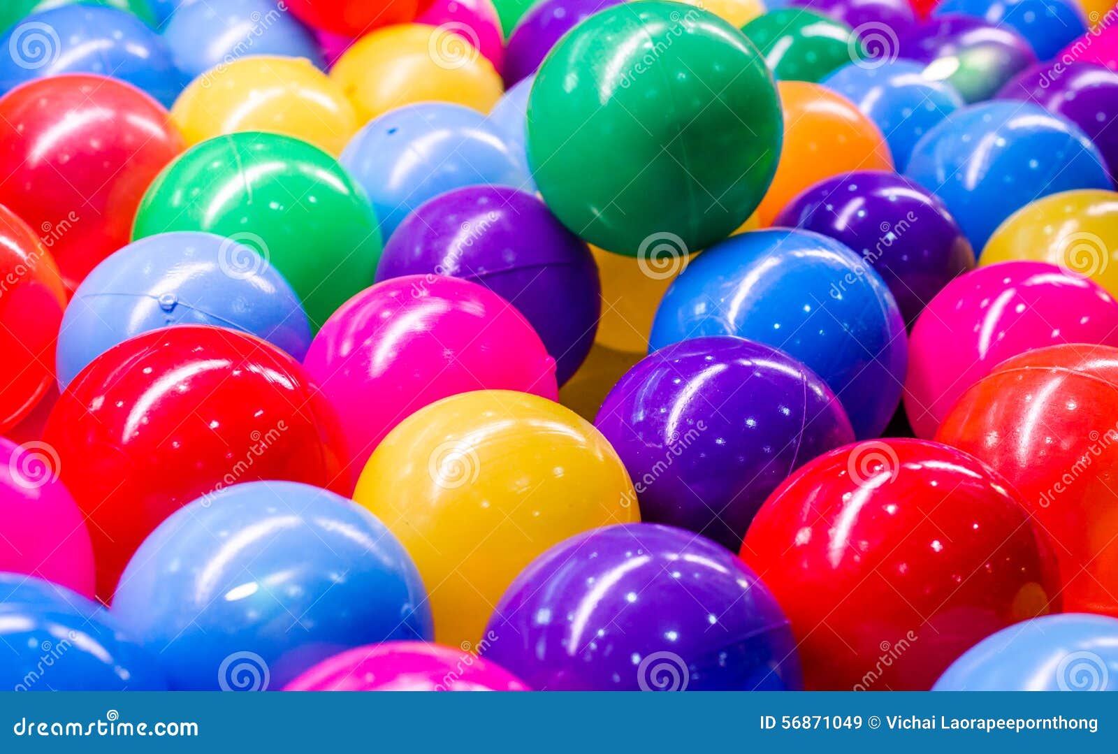 Colorful plastic balls stock image. Image of blue, bubbles - 56871049