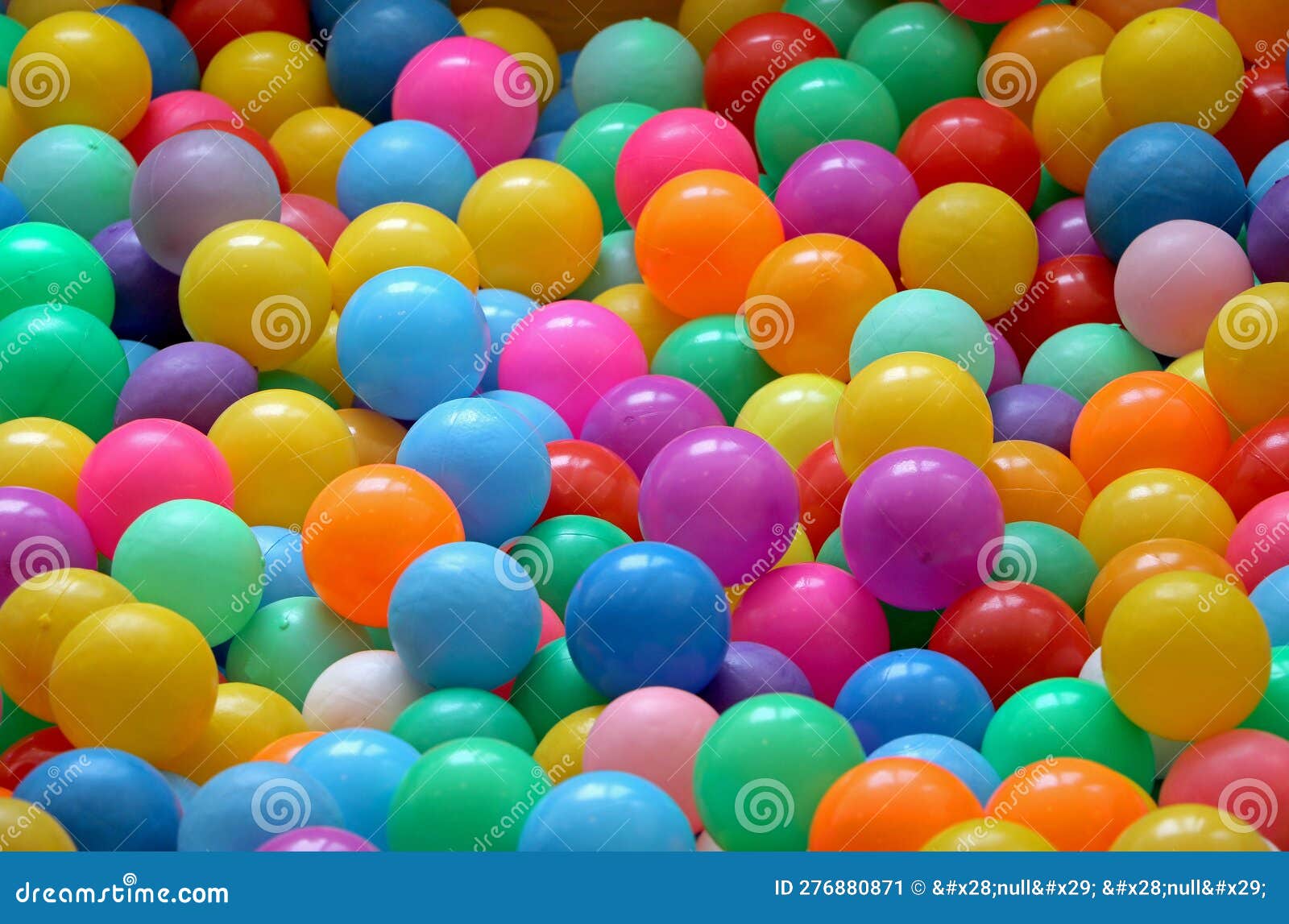 Colorful of plastic balls stock image. Image of games - 276880871