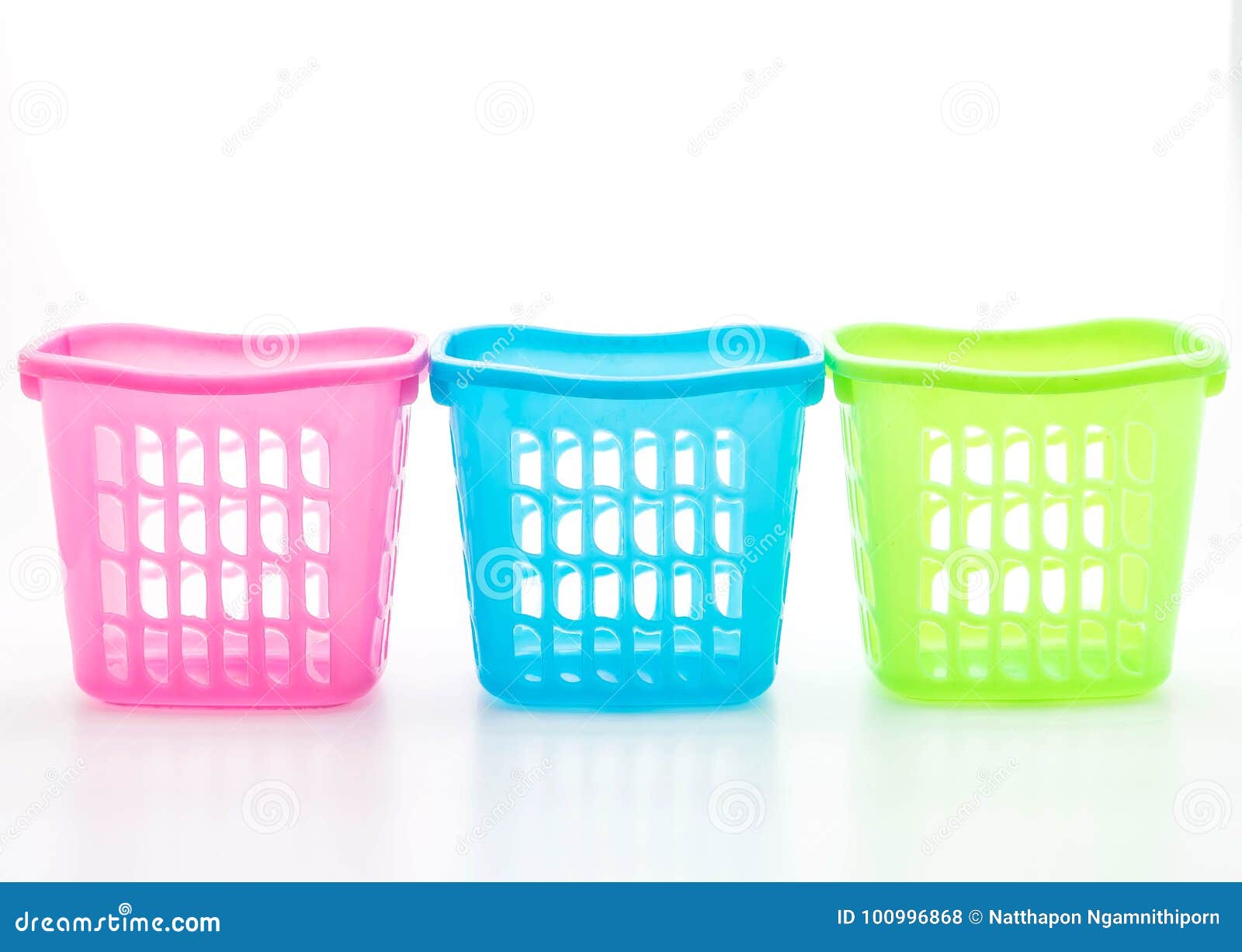 Colorful plastic basket stock photo. Image of color - 100996868