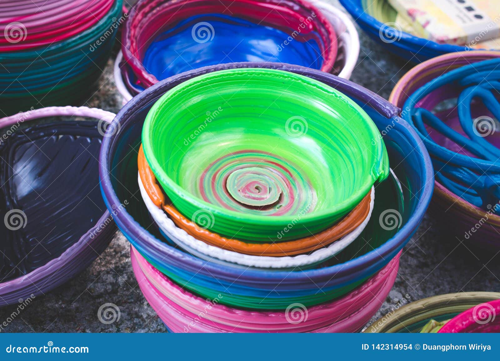 Colorful Density Smoke In Blue And Yellow Colors Blew Up Royalty-Free ...