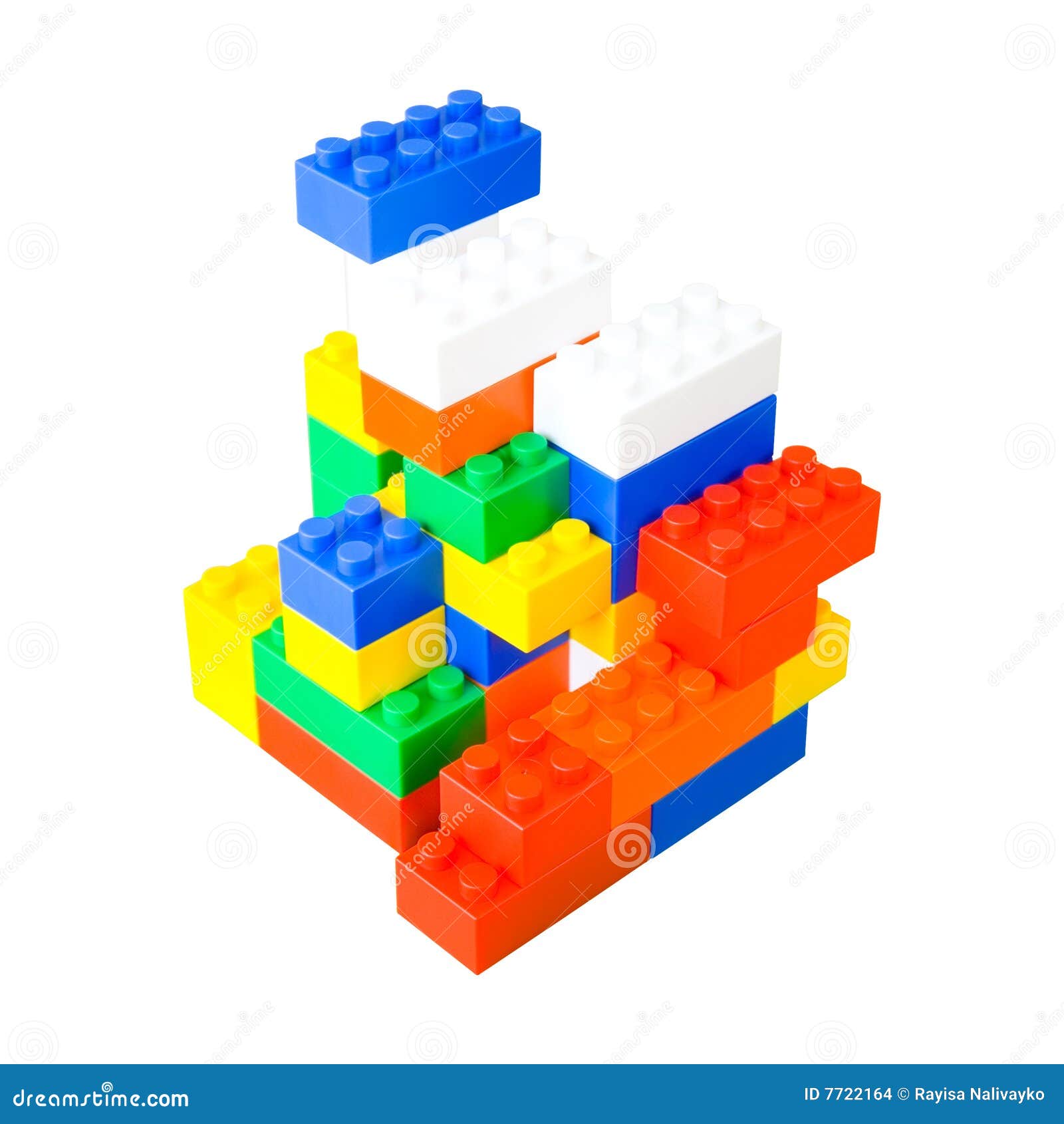 Colorful plastic blocks stock photo. Image of construction - 7722164