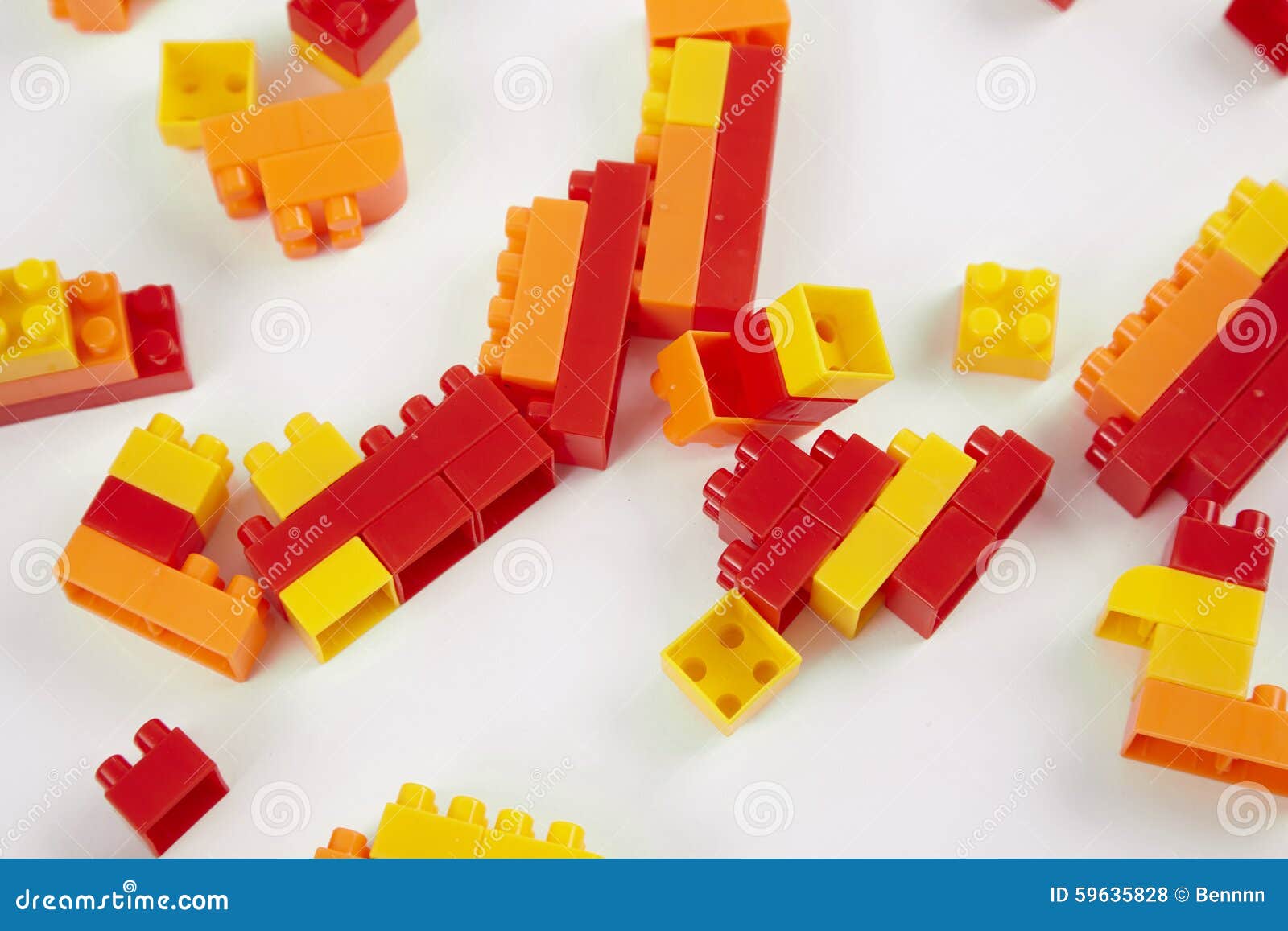 Colorful plastic blocks stock photo. Image of cube, color - 59635828