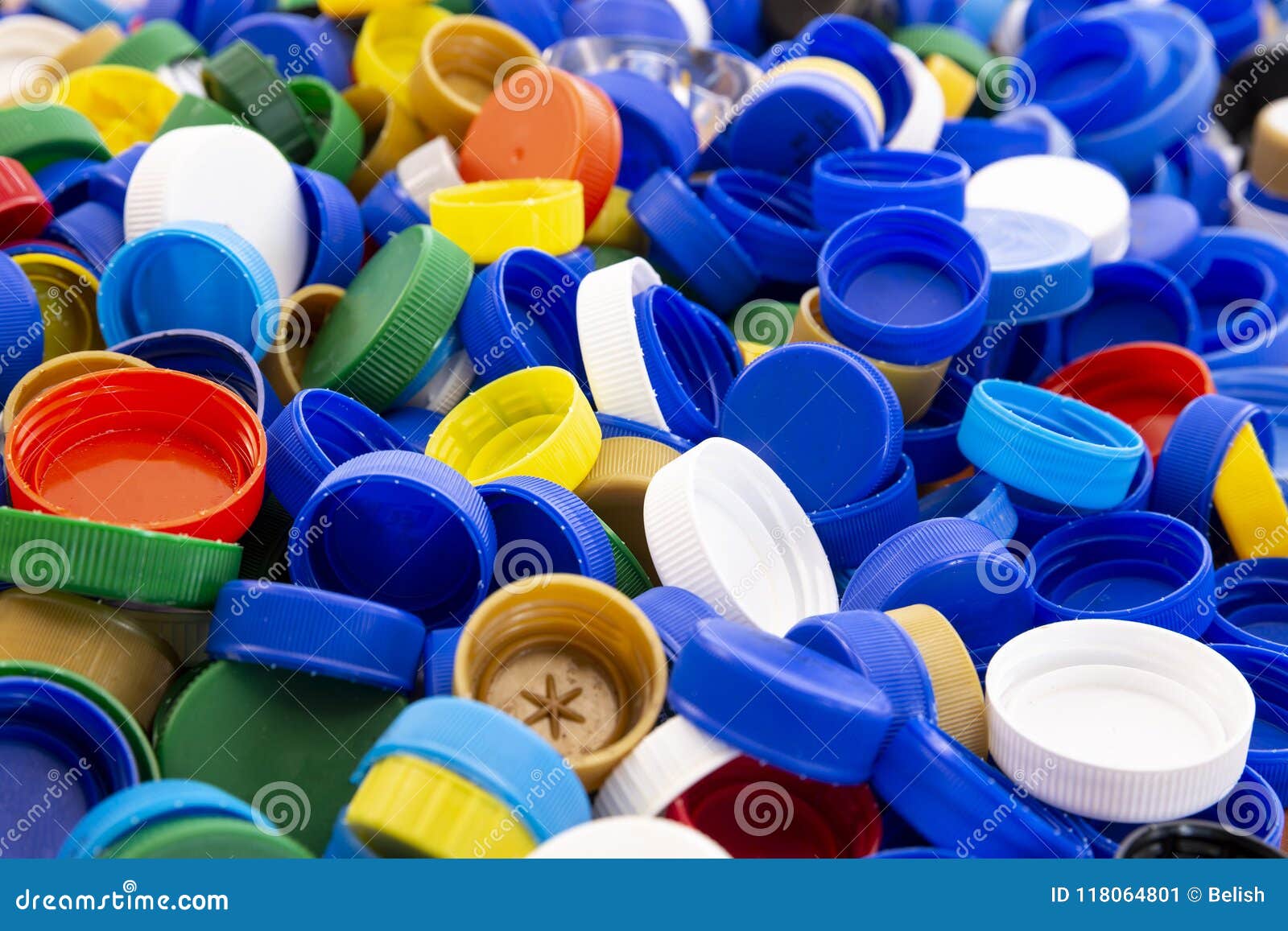 Colorful Plastic Bottle Caps Stock Image - Image of polythene, mixing ...