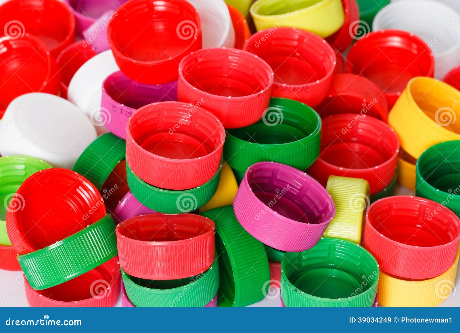 Colorful Plastic Bottle Caps Stock Image - Image of refreshment ...