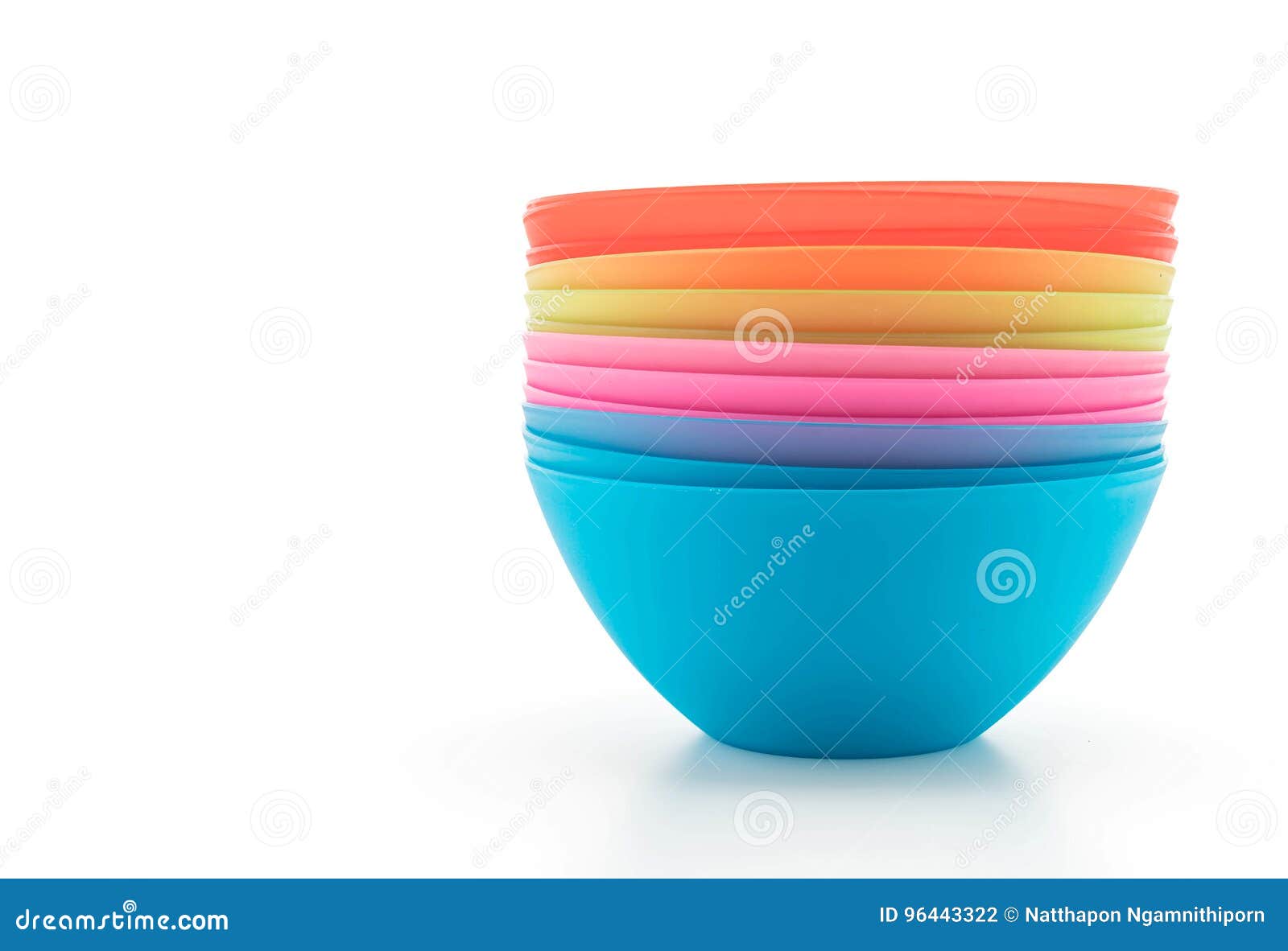 Colorful plastic bowl stock photo. Image of background - 96443322