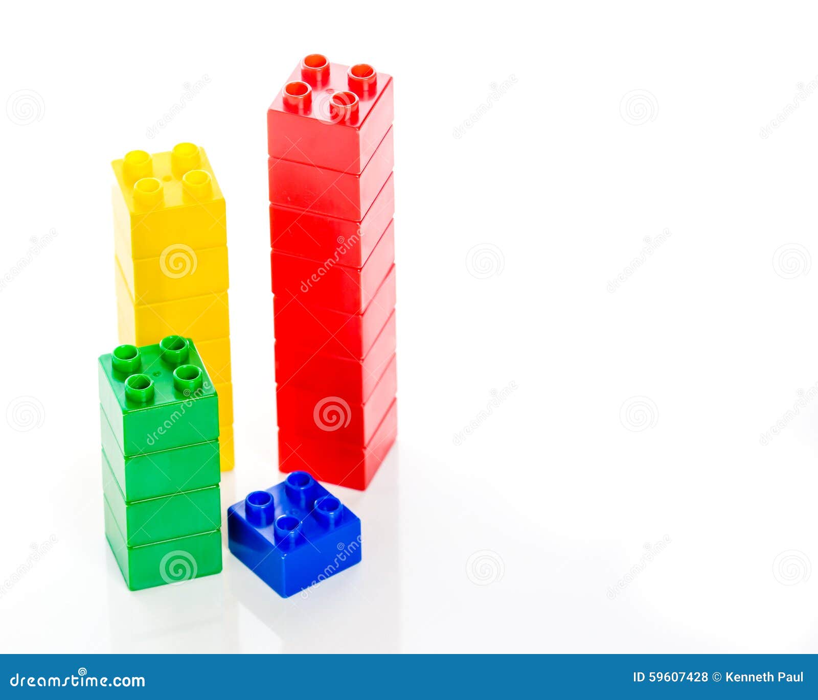 Colorful plastic bricks stock photo. Image of concept - 59607428