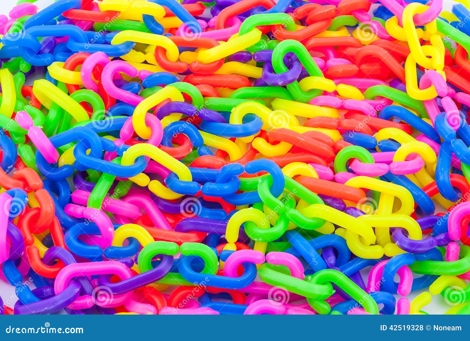 Colorful Plastic Chain Background/ Texture Stock Photo - Image of cute ...