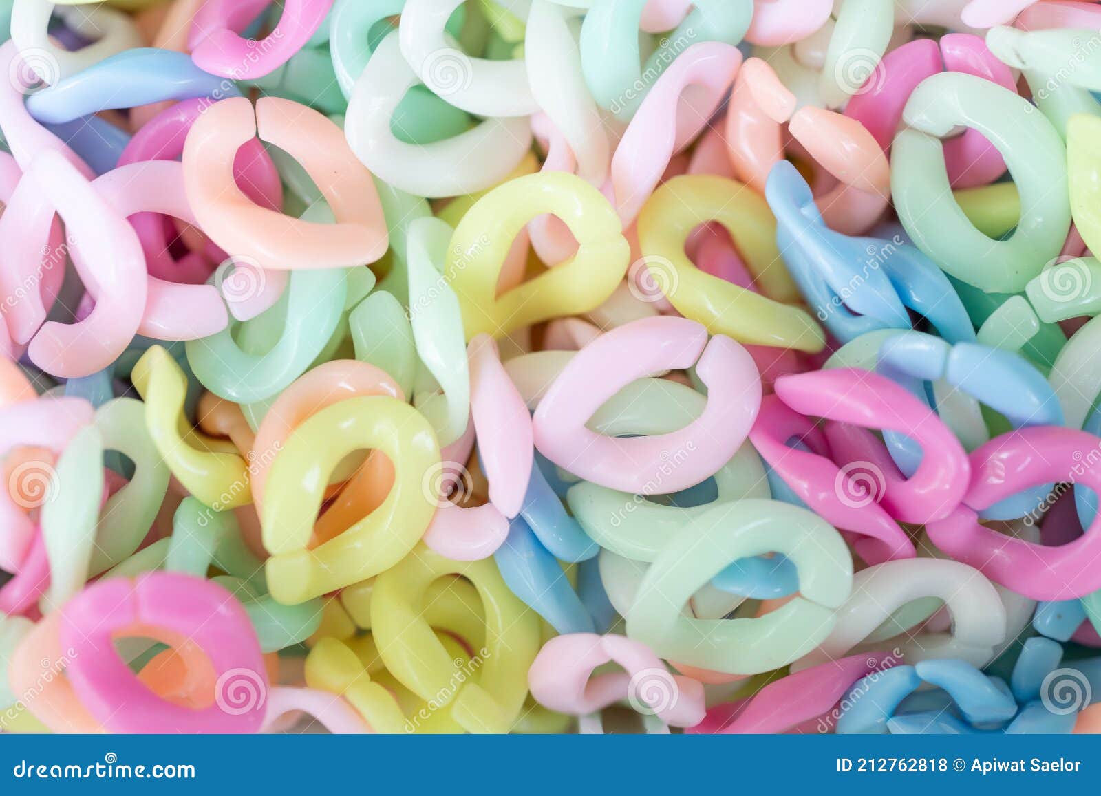 Colorful Plastic Chain Texture Background Stock Photo - Image of line ...