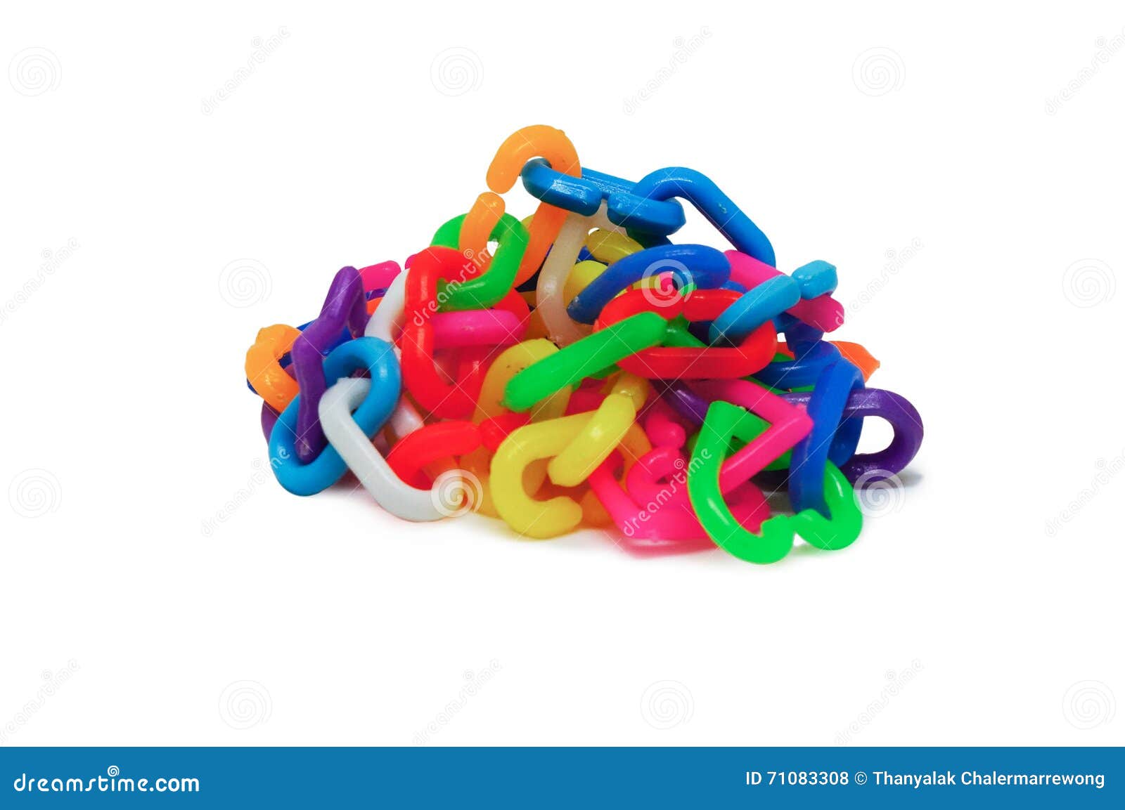 Colorful plastic chain toy stock photo. Image of idea - 71083308