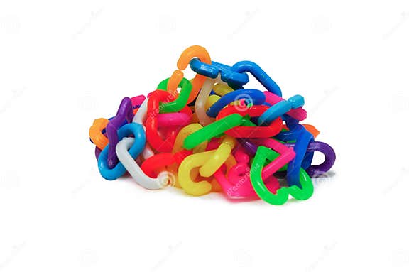 Colorful plastic chain toy stock photo. Image of idea - 71083308