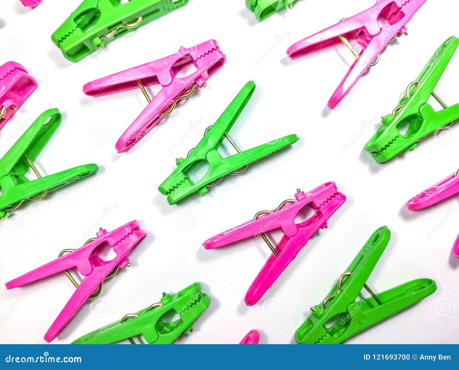 Colorful Plastic Cloth Clamp Stock Photo - Image of home, collection ...