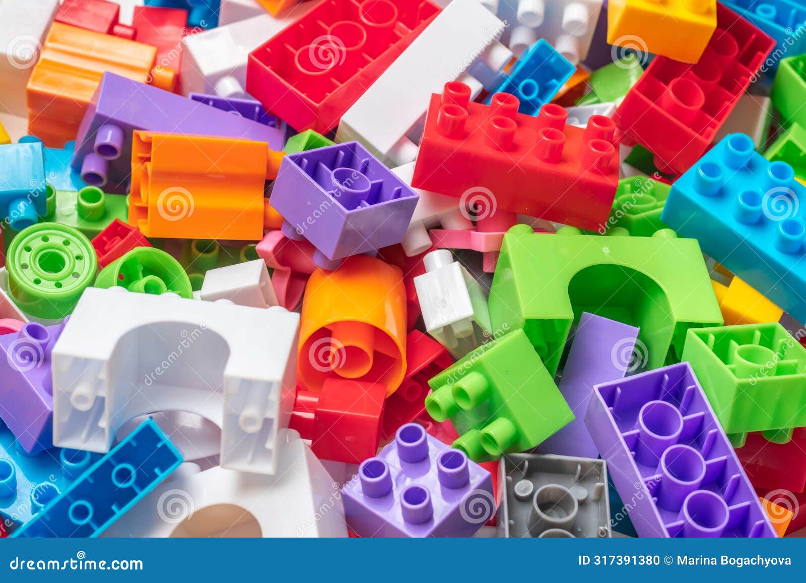 Colorful Plastic Construction Blocks Children S Construction Kit ...