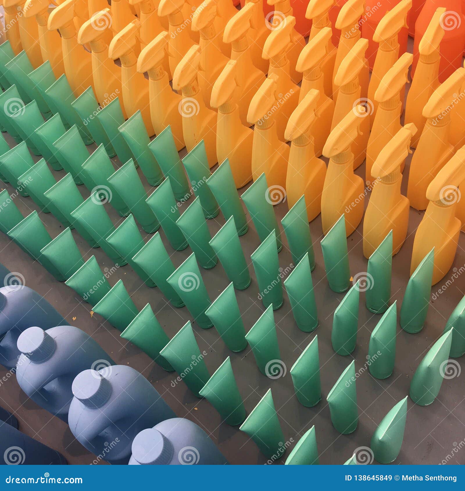 Colorful Plastic Containers Stock Image - Image of multi, containers ...