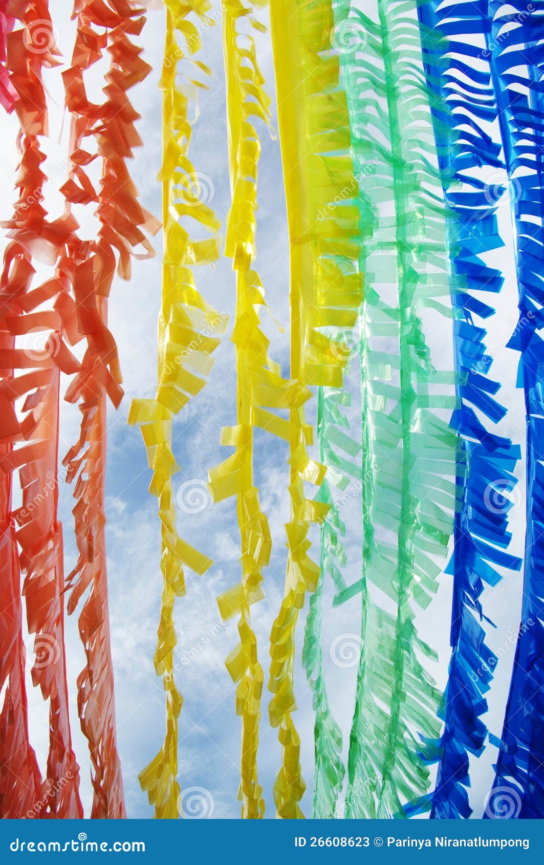 Colorful Plastic Flag Create by Recycle Concept Stock Image - Image of ...