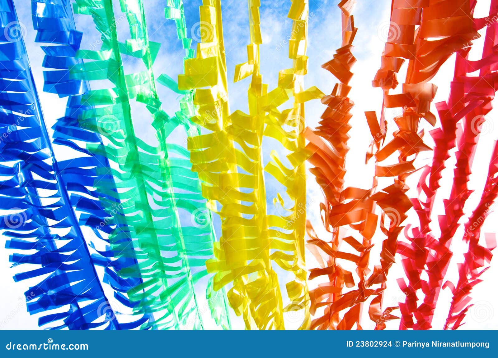 Colorful Plastic Flag by Recycle Concept Stock Photo - Image of ...
