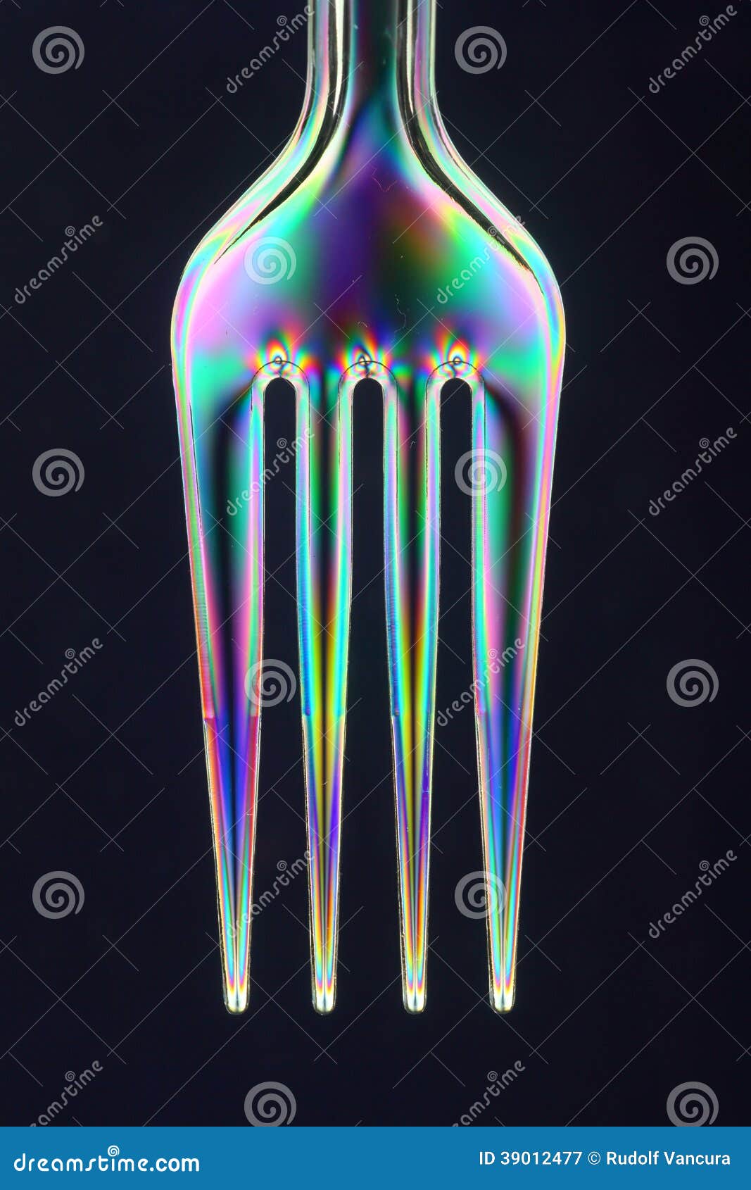 Plastic Fork And Spoon With Distortion And Defomation Effect ...