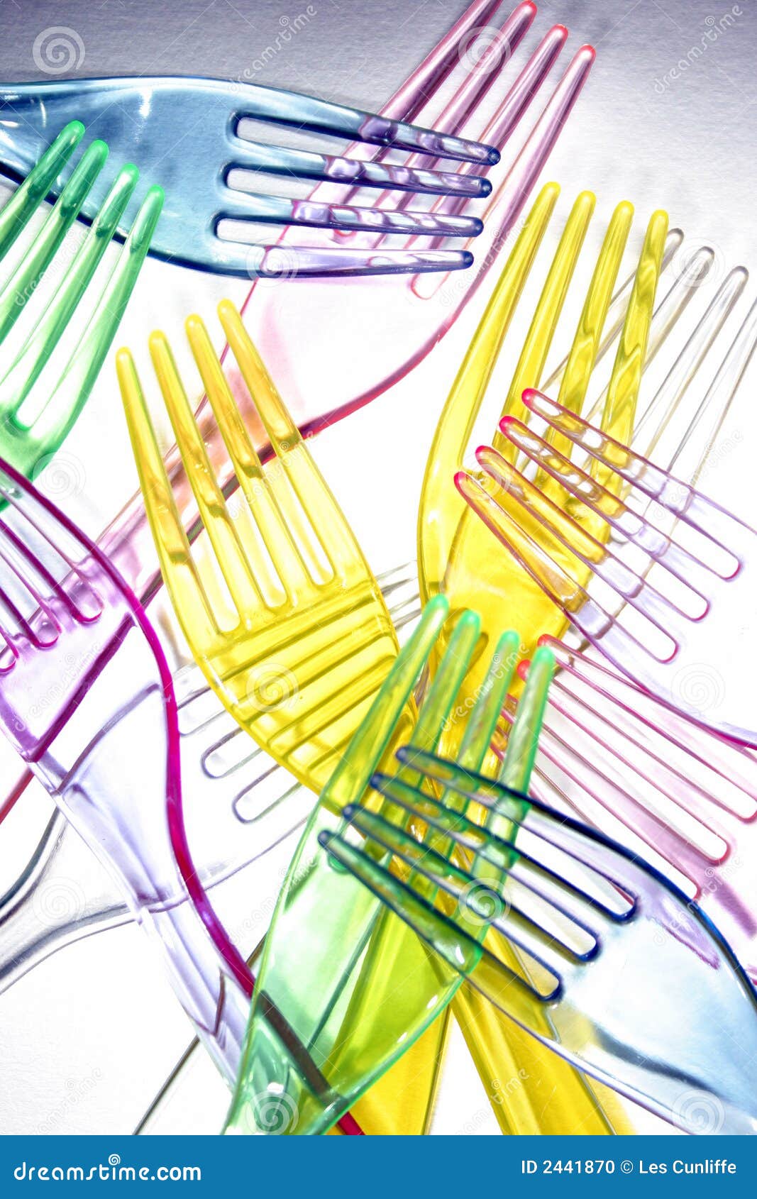 Colorful Plastic Forks stock photo. Image of warm, forks - 2441870