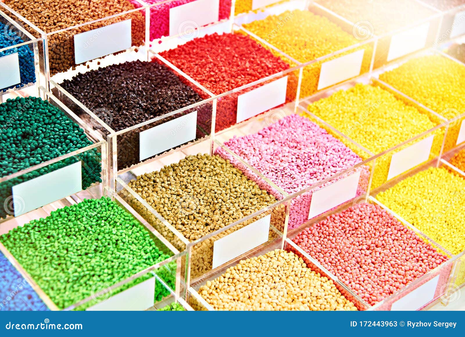 Colorful Plastic Granular Polymer Stock Image - Image of polymer ...