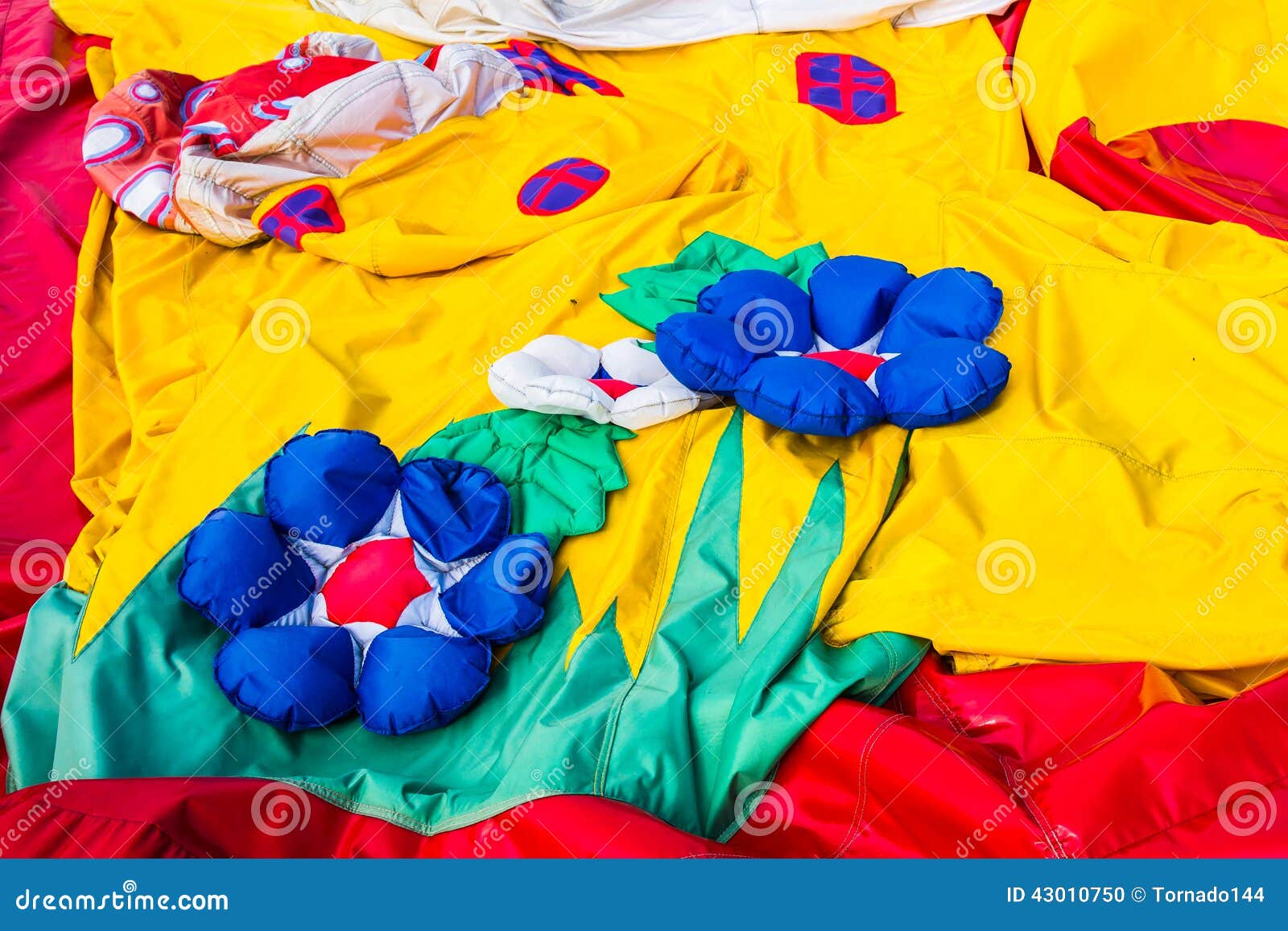 Colorful Plastic Inflatable Hall Stock Photo - Image of portable ...