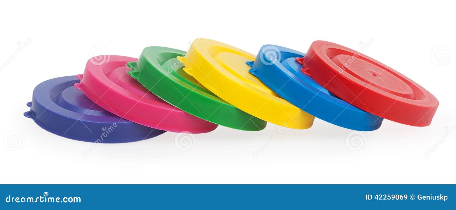 Colorful Plastic Lids for Jars Stock Image - Image of beverage, design ...