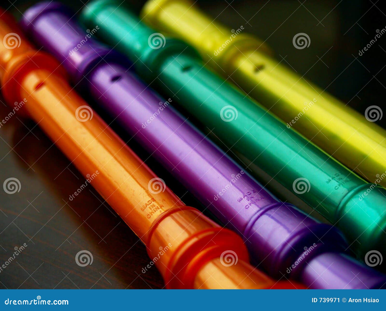 Colorful Plastic Musical Instruments Stock Image - Image of color ...