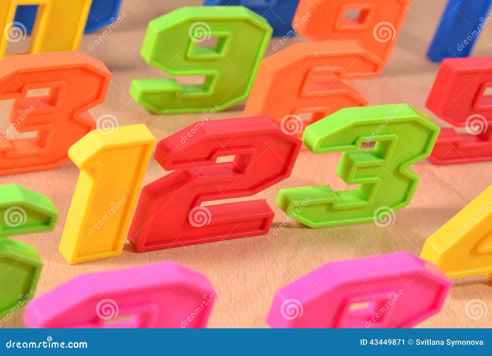 Colorful Plastic Numbers 123 Stock Image - Image of alphabet, amusement ...
